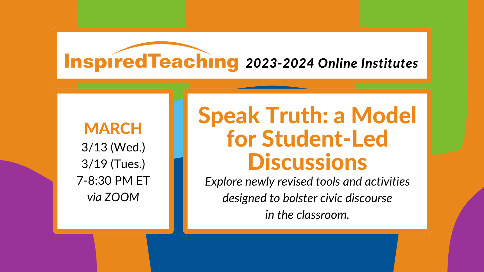 Inspired Teaching Institute - Professional Development for Teachers